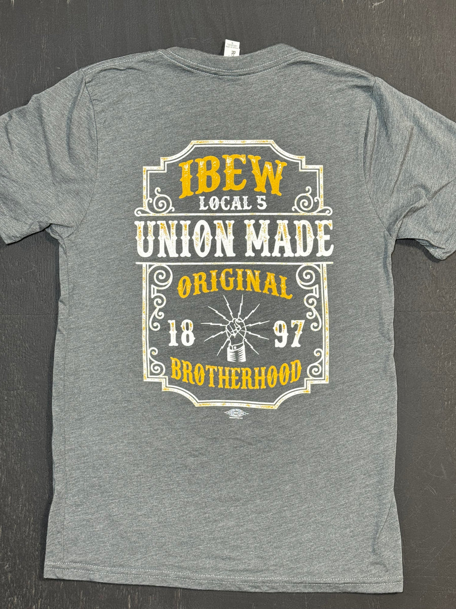 IBEW Local 5 Grey T-shirt – UNION MERCH