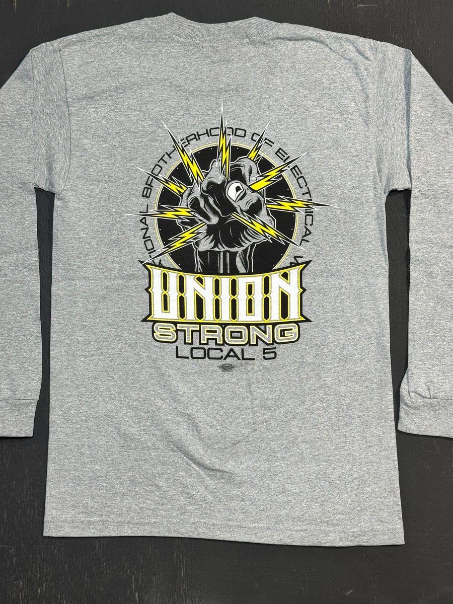 IBEW Local 5 Grey Long Sleeve – UNION MERCH