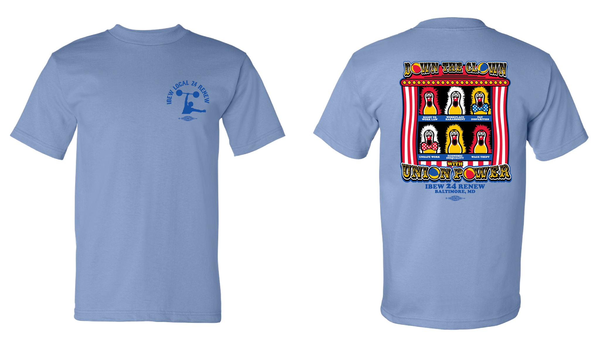 IBEW 24 Down the Clown – UNION MERCH